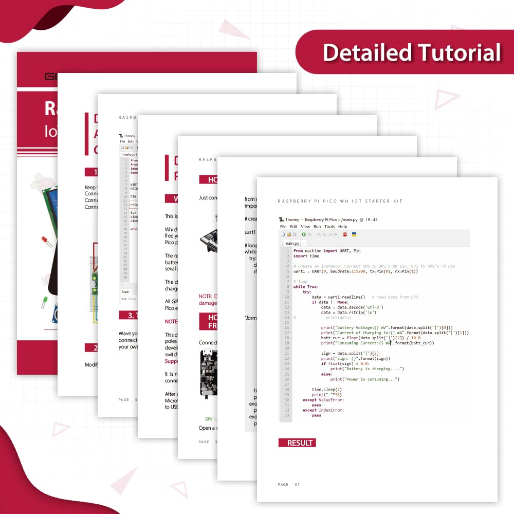 Mua GeeekPi Ultimate Kit for Raspberry Pi Pico W with Headers, Detailed Tutorials, Project ...