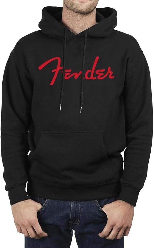 Male Sweatshirt Fender-Guitars-Logo- Fleece Long Sleeve: Amazon.ca ...
