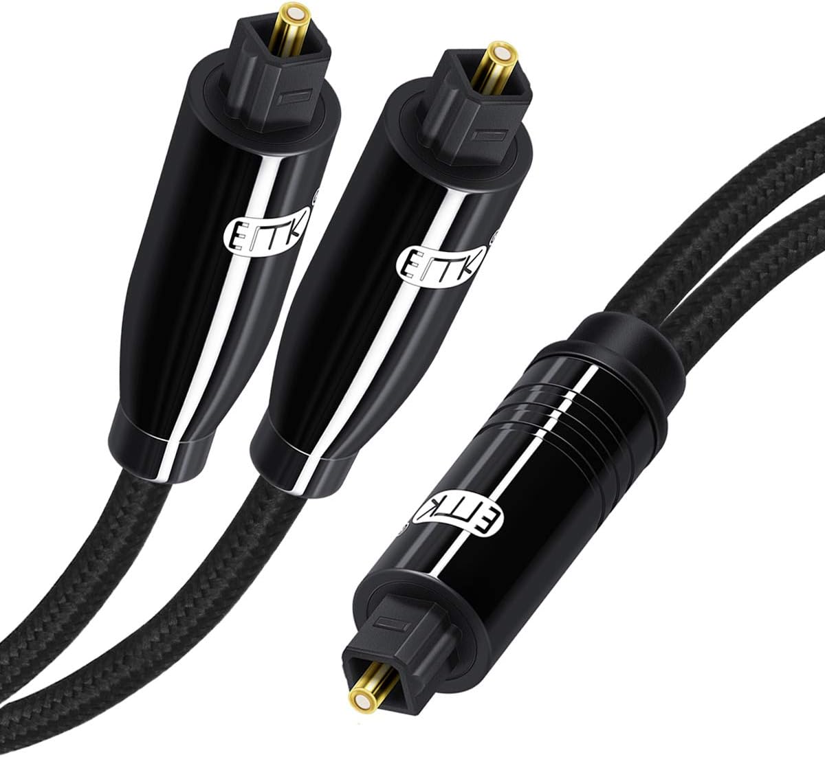 Cable Óptico Audio Digital EMK® Toslink 1.5 Metros Conectores Toslink ...