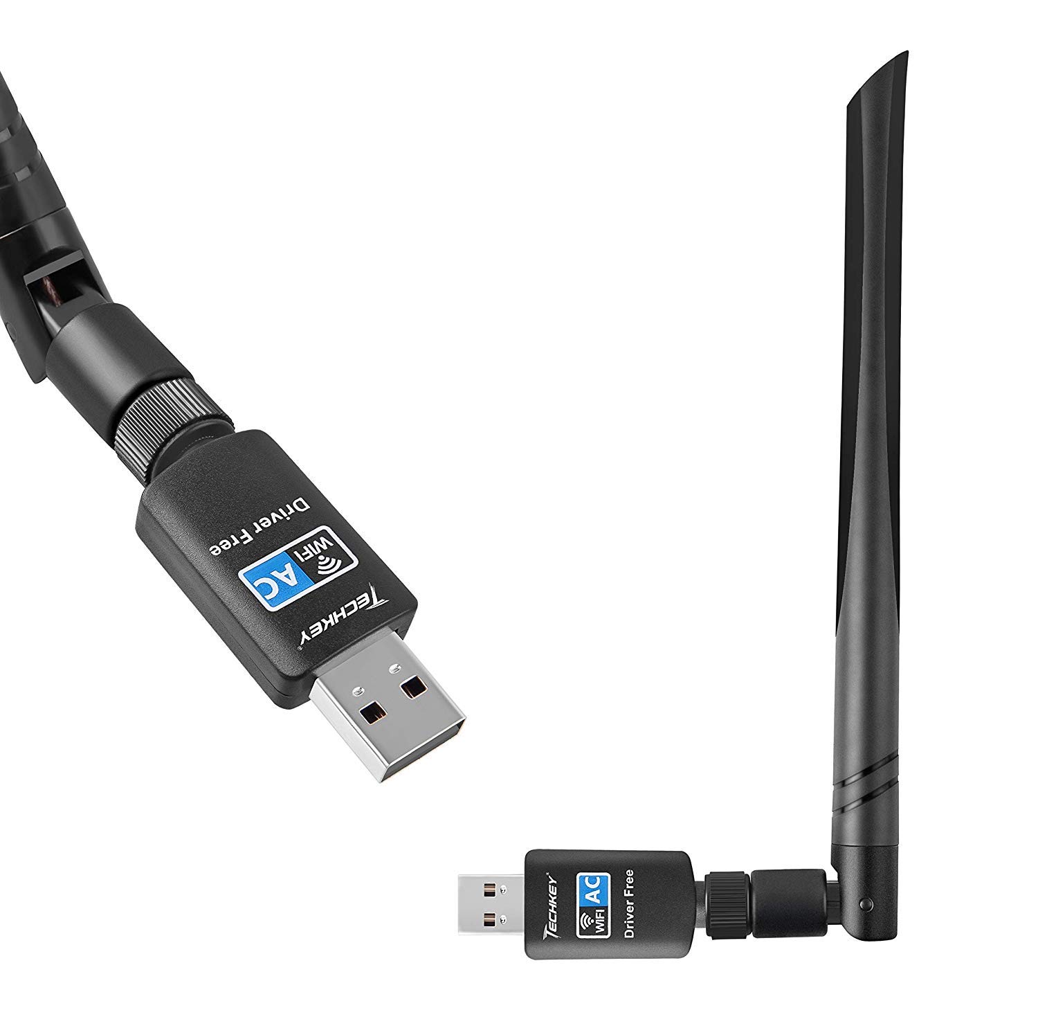 Mua WiFi Adapter 600mbps，Techkey Wireless USB Adapter Dual Band 2.4GHz ...