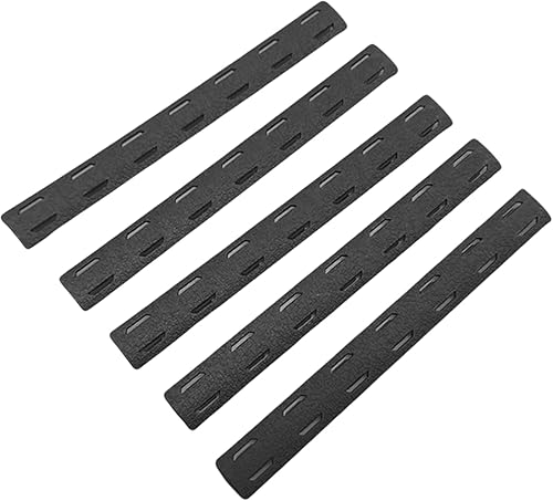 LOTGAUEN Picatinny Rail Polymer 5Pack Polymer Rail for M-Rail Black in ...