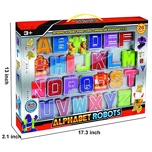 Cyeah Alphabet Robot Toys for Preschool Kids Education 26 Pieces ...