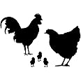 Amazon.com: Chicken Family Animal Decal Vinyl Removable Decorative ...