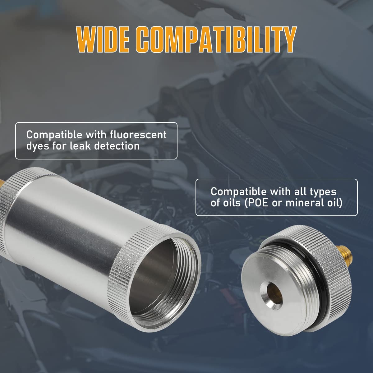 Mua CMTOOL AC Oil Dye Injector Tool R134A Compressor Oil Injector Kit ...