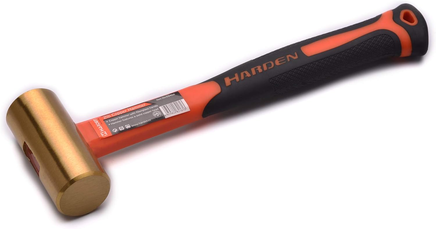 Harden - Professional Copper Hammer With Fiberglass Handle - 2LB - DMM ...