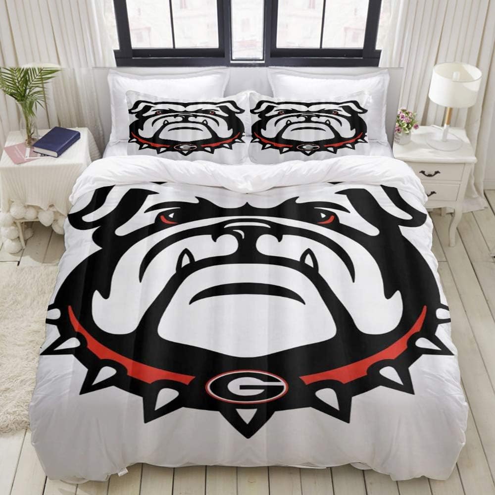 Amazon.com: LIASDIVA Duvet Cover,Georgia Bulldogs,Bedding Set Ultra ...