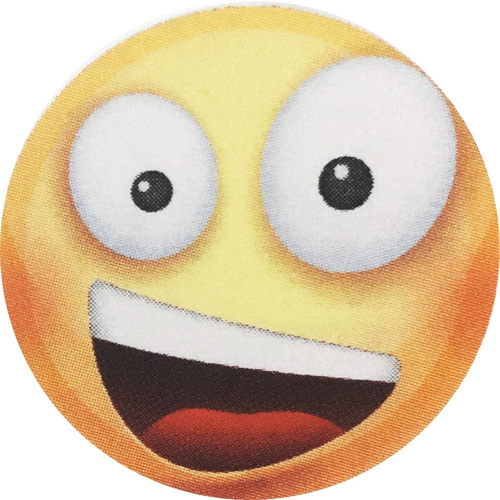 Messaging Emoji Happy Face Stickers, 25 mm 1 Inch Fun Circle Labels 500 ...