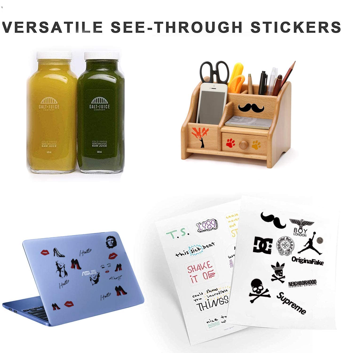 Mua Printable Transparent Sticker Paper - 8.5" X 11" Blank Custom Label ...