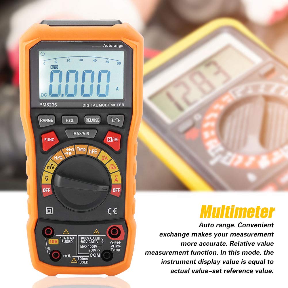 PEAKMETER Digital multimeter, PM8236 Auto Range Digital Multimeter ...