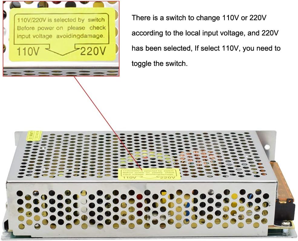Switching Power Supply AC 110V/220V to DC 18V 10A 180W Power Adapter Transformer – BigaMart