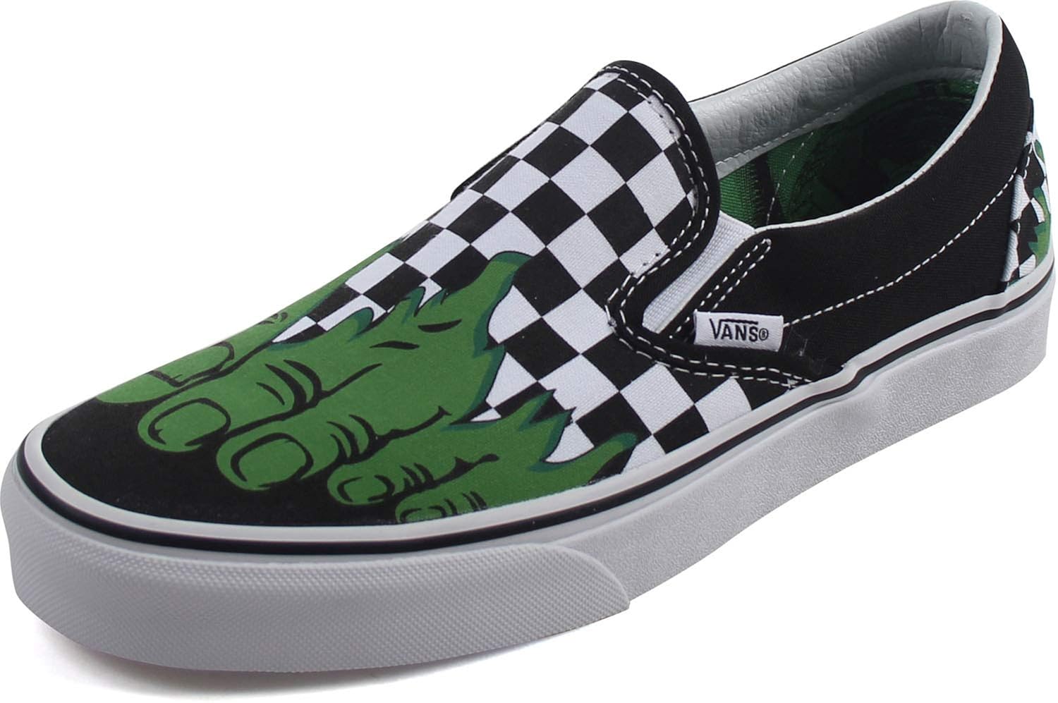 Vans Marvel Hulk/Checkerboard Classic Slip On Trainers-UK 3: Amazon.co ...