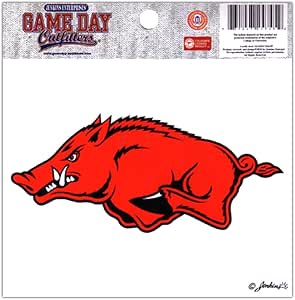 Amazon.com : NCAA Arkansas Razorbacks Small Window Decal/Stickers ...