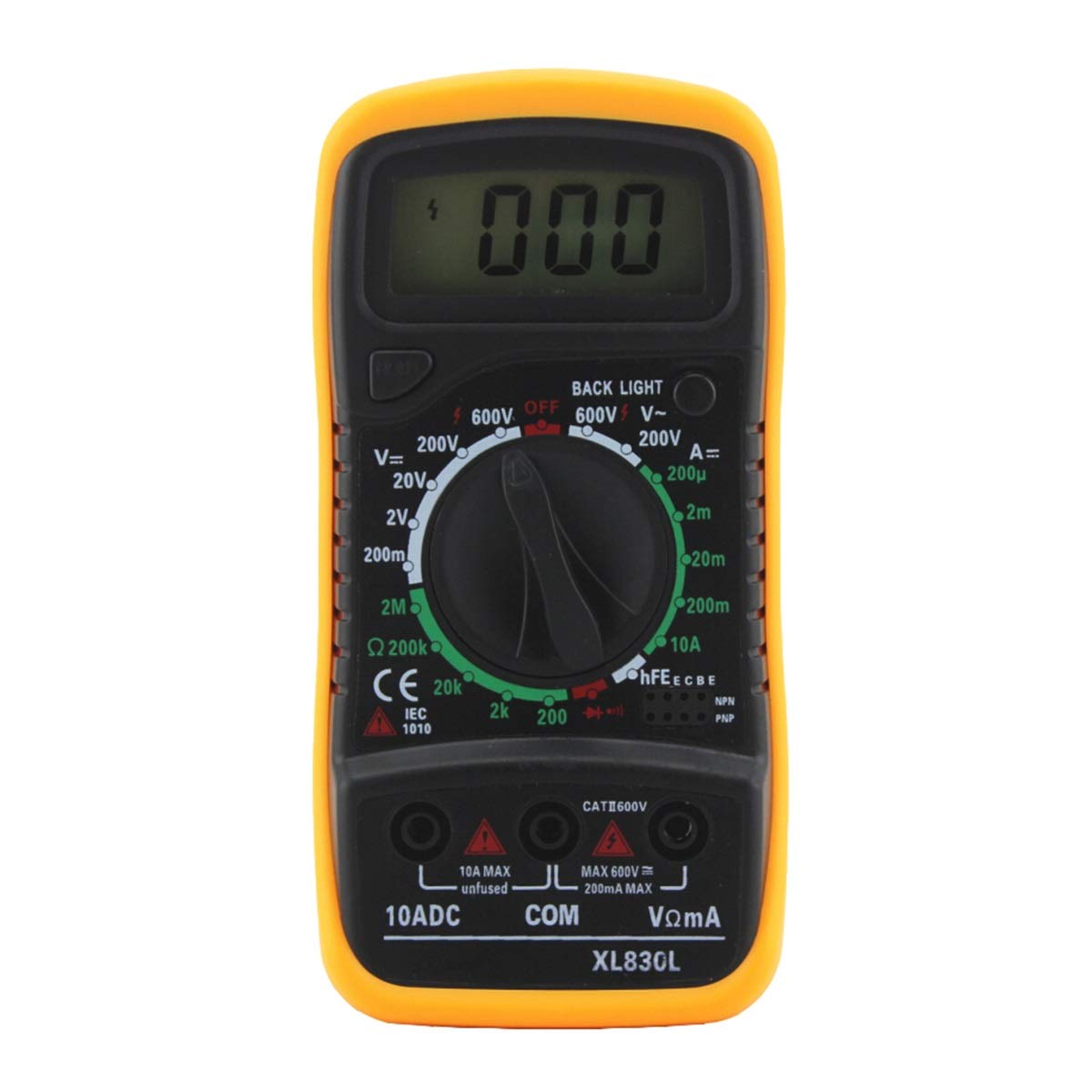Color : Black Yuniroom Digital Multimeter XL830L Multimeter Backlight ...