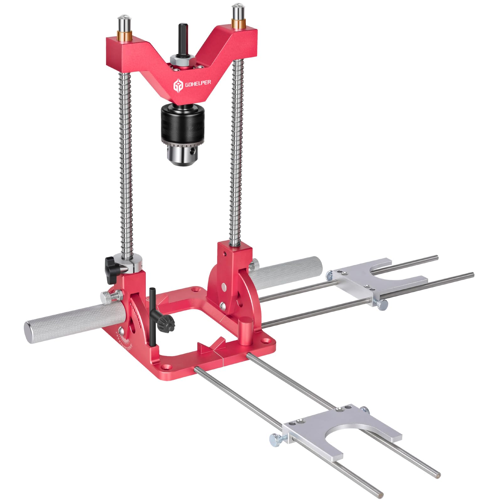 Heavy-Duty Portable Drill Guide for Straight Holes, 0° to 60° Angle ...