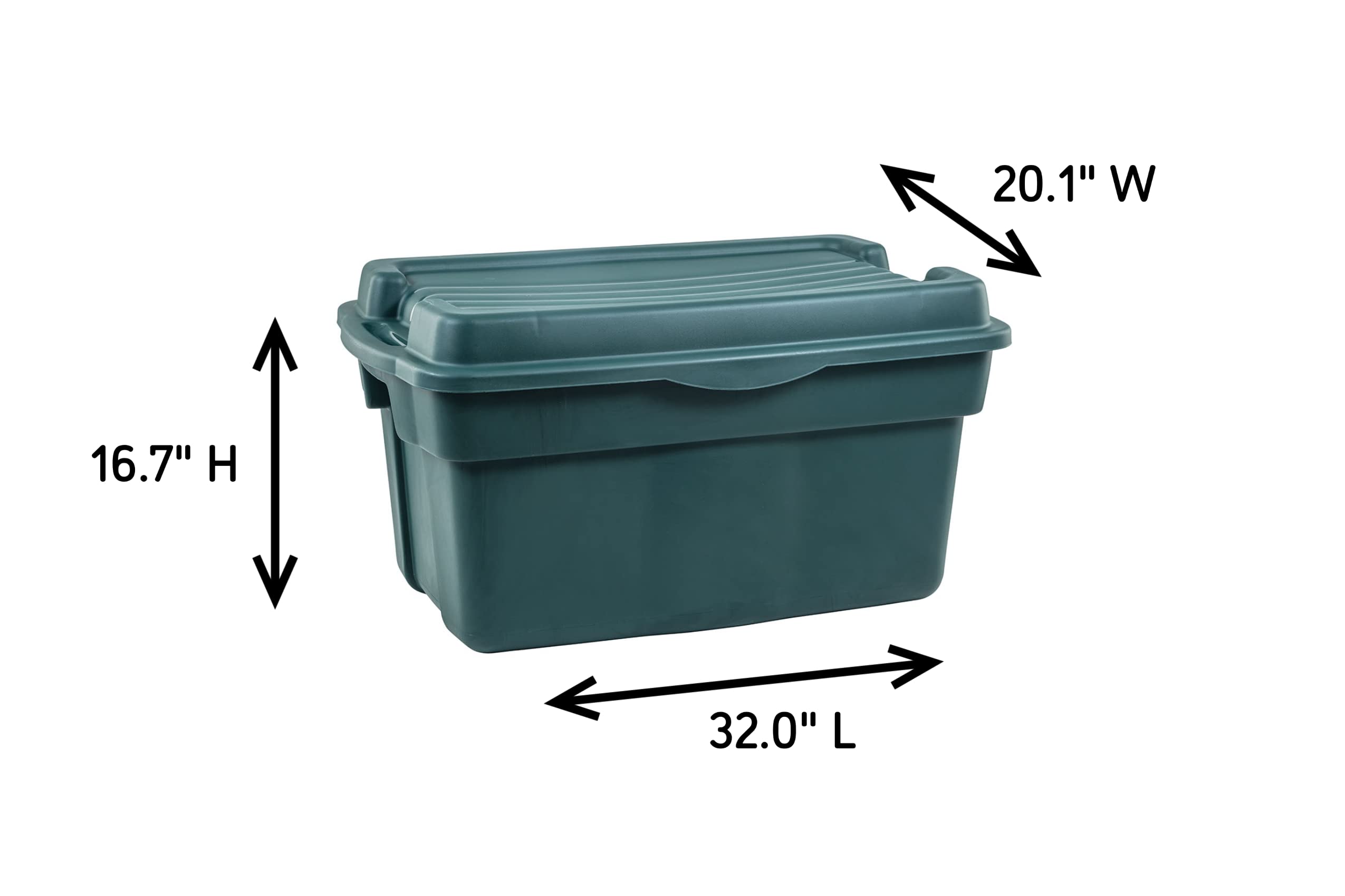 Mua Rubbermaid ECOSense High-Top Storage Totes 28 Gal Pack of 3 Durable ...