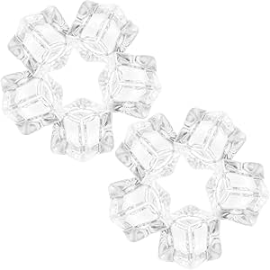 HYTROVE 15mm Artificial Ice Cubes in Bulk 100 Count Acrylic Decorative ...