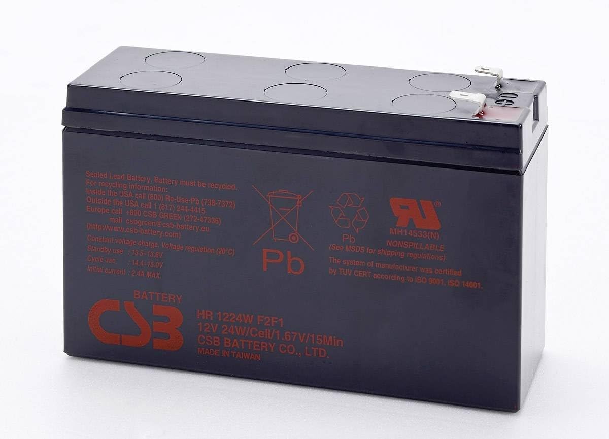 CSB Lead Battery 12 V 2 Ah HR 1224W HR1224WF2F1: Amazon.co.uk: Electronics