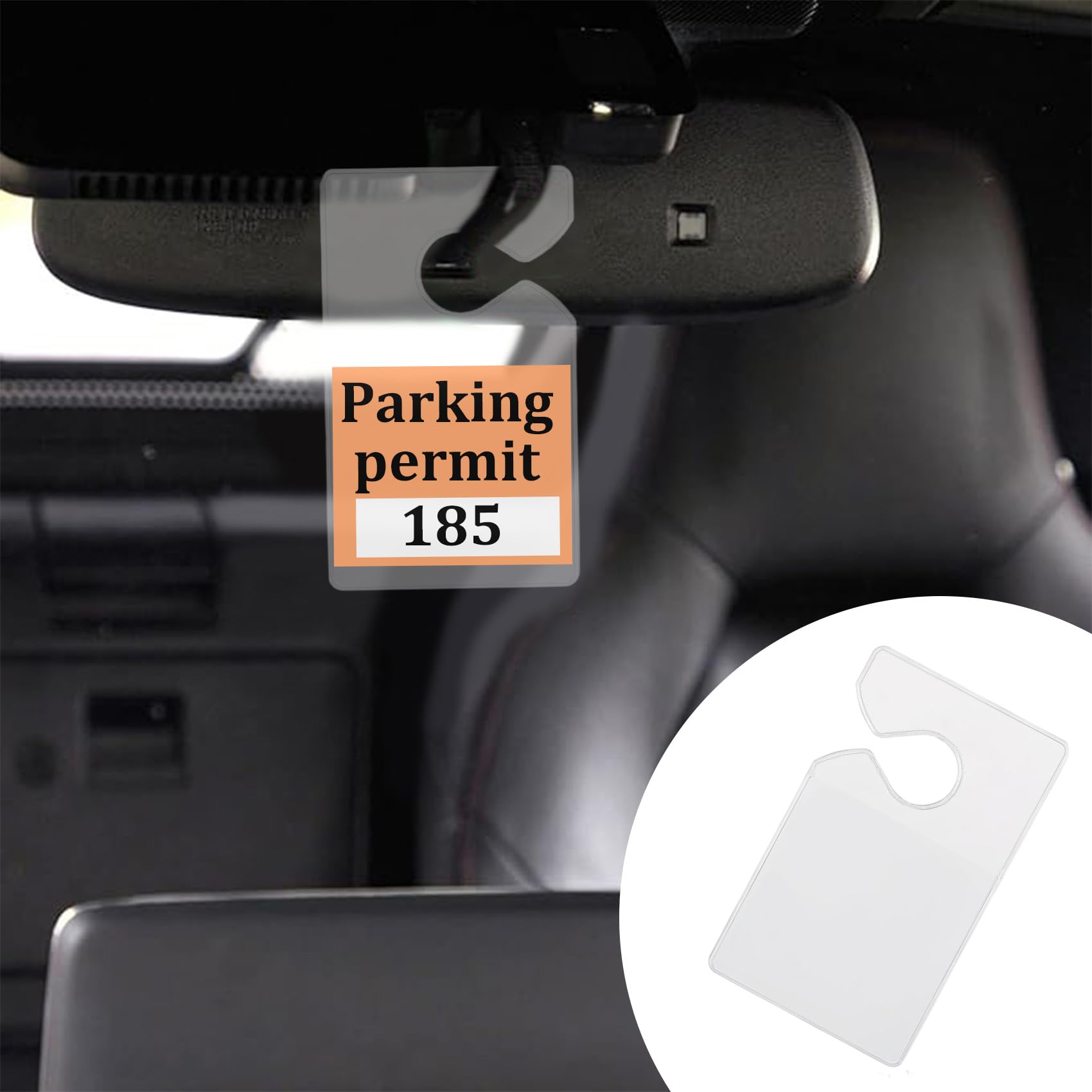 Mua Clear Parking Permit Holder, Handicap Placard Holder, Rear View ...