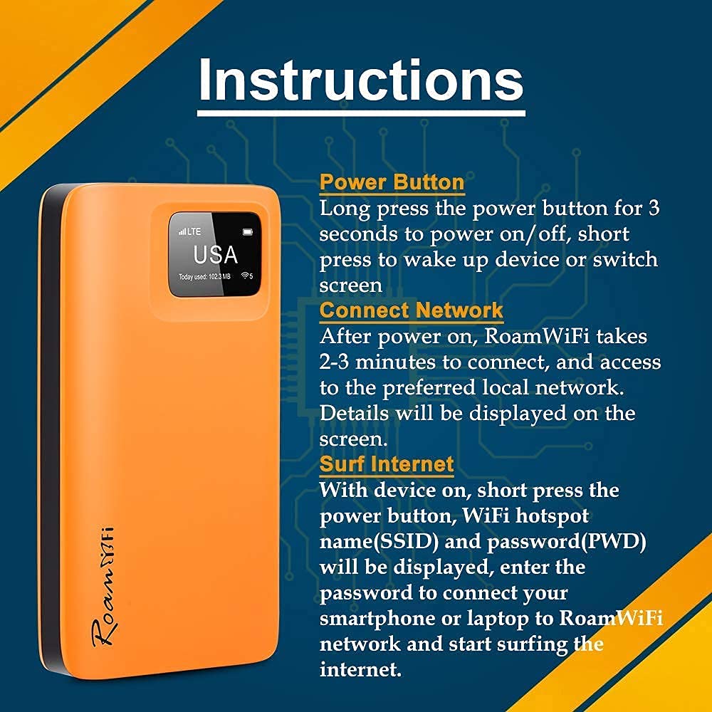 Mua RoamWiFi R10 Mobile Wifi Router, No Contract Required, No Monthly ...