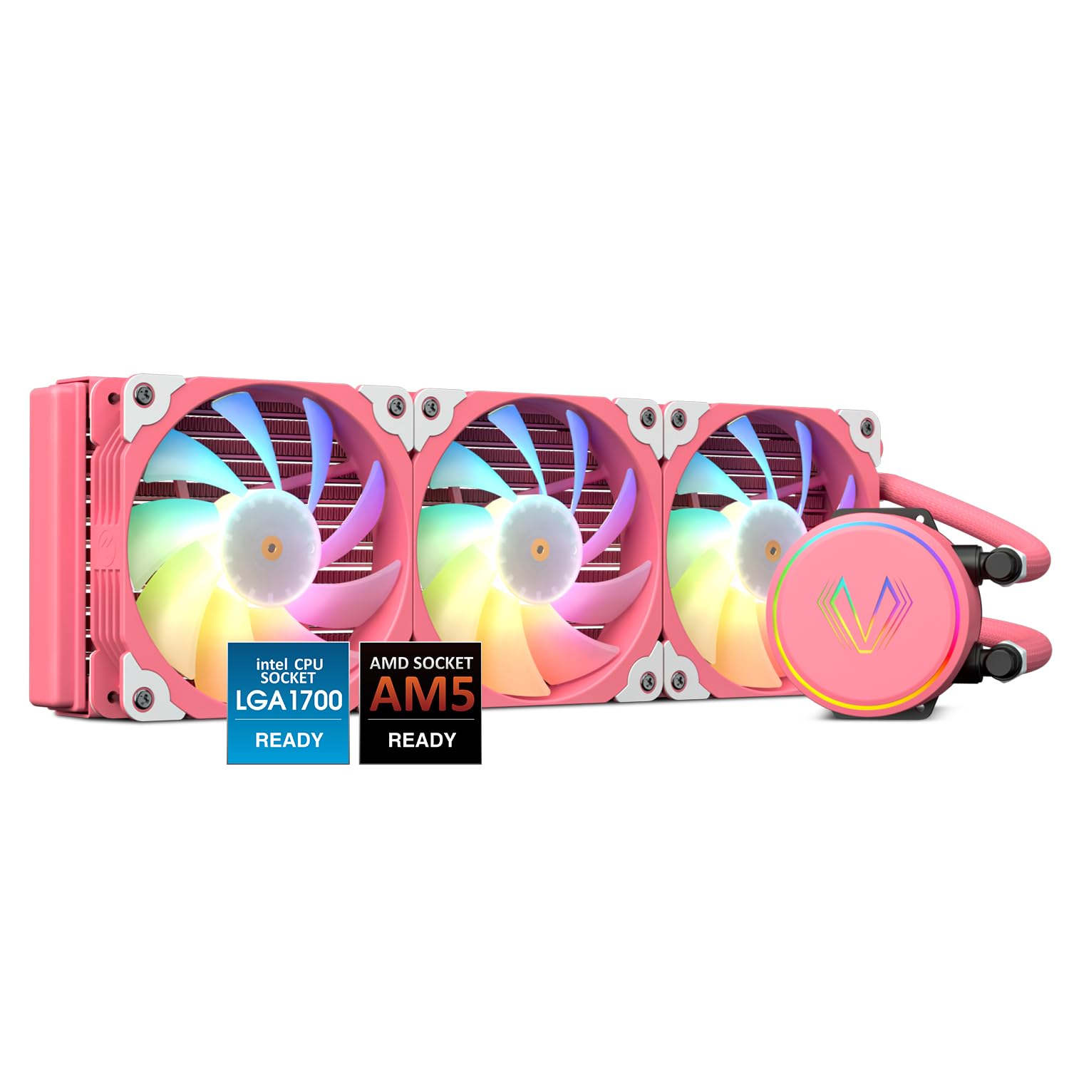 Mua V360 Pink 360mm CPU Water Liquid Cooler AMD/Intel LGA1200 Ready All ...