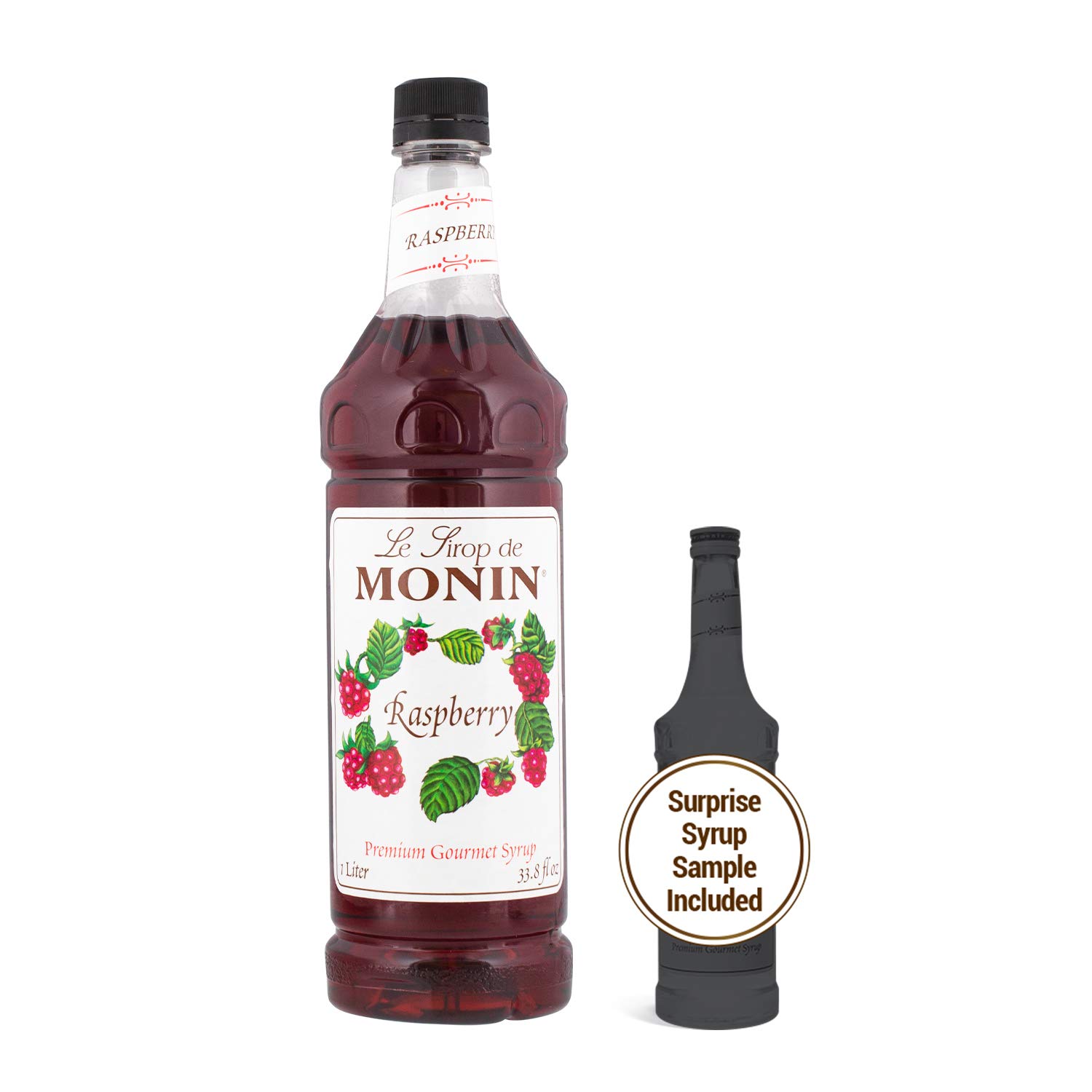 Amazon.com : Monin - Raspberry Syrup, Sweet and Tart, Great for ...