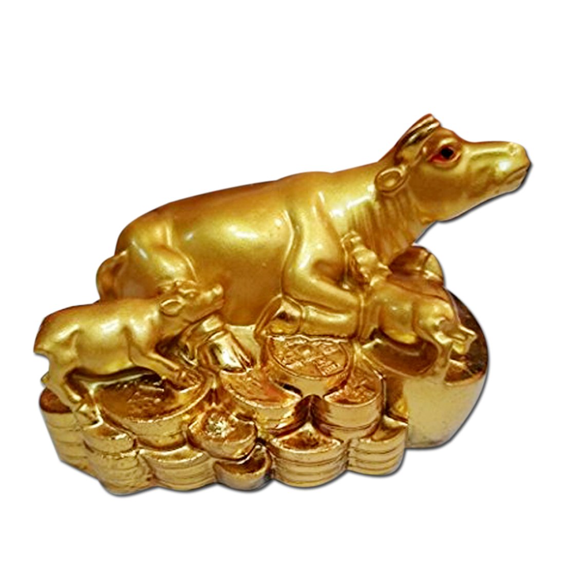 Buy Ratnatraya Feng Shui Wish Fulfilling Wealth Cow and Calf Sitting On ...