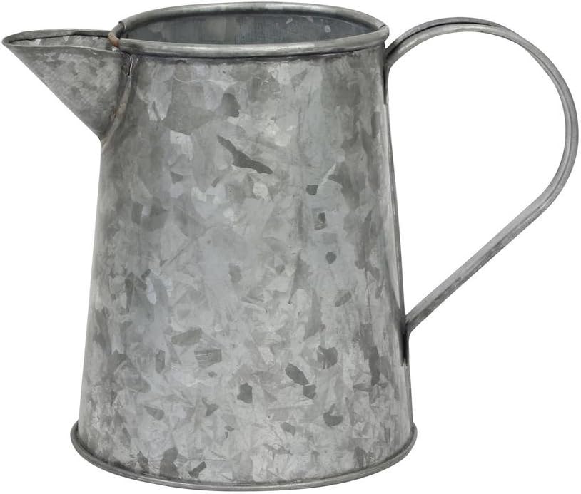Amazon.com: Stonebriar Small Country Rustic Galvanized Metal Pitcher ...