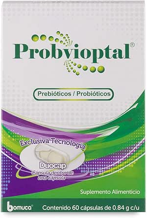 Probvioptal Probióticos y Prebióticos 60 cápsulas: Amazon.com.mx: Salud ...