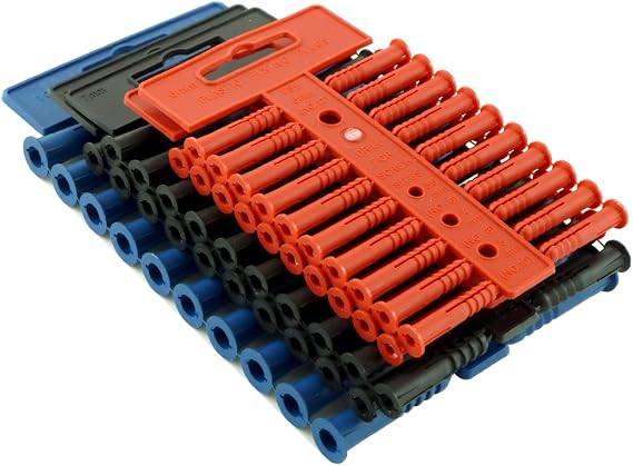 100 Raw Plugs Set / Wall Plugs - 100 plugs in 3 common sizes: Amazon.co ...