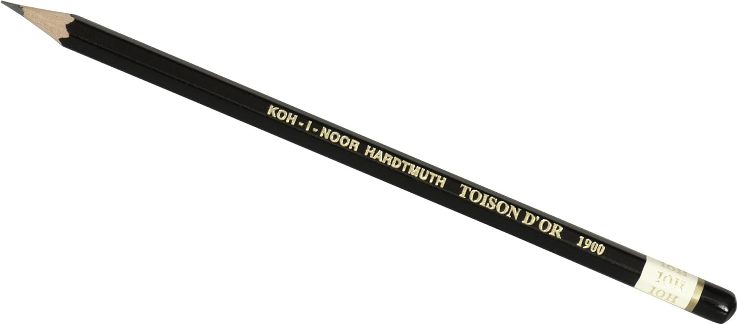 KOH-I-NOOR TOISON D'OR 10H Graphite Pencil (Pack of 12): Amazon.co.uk ...