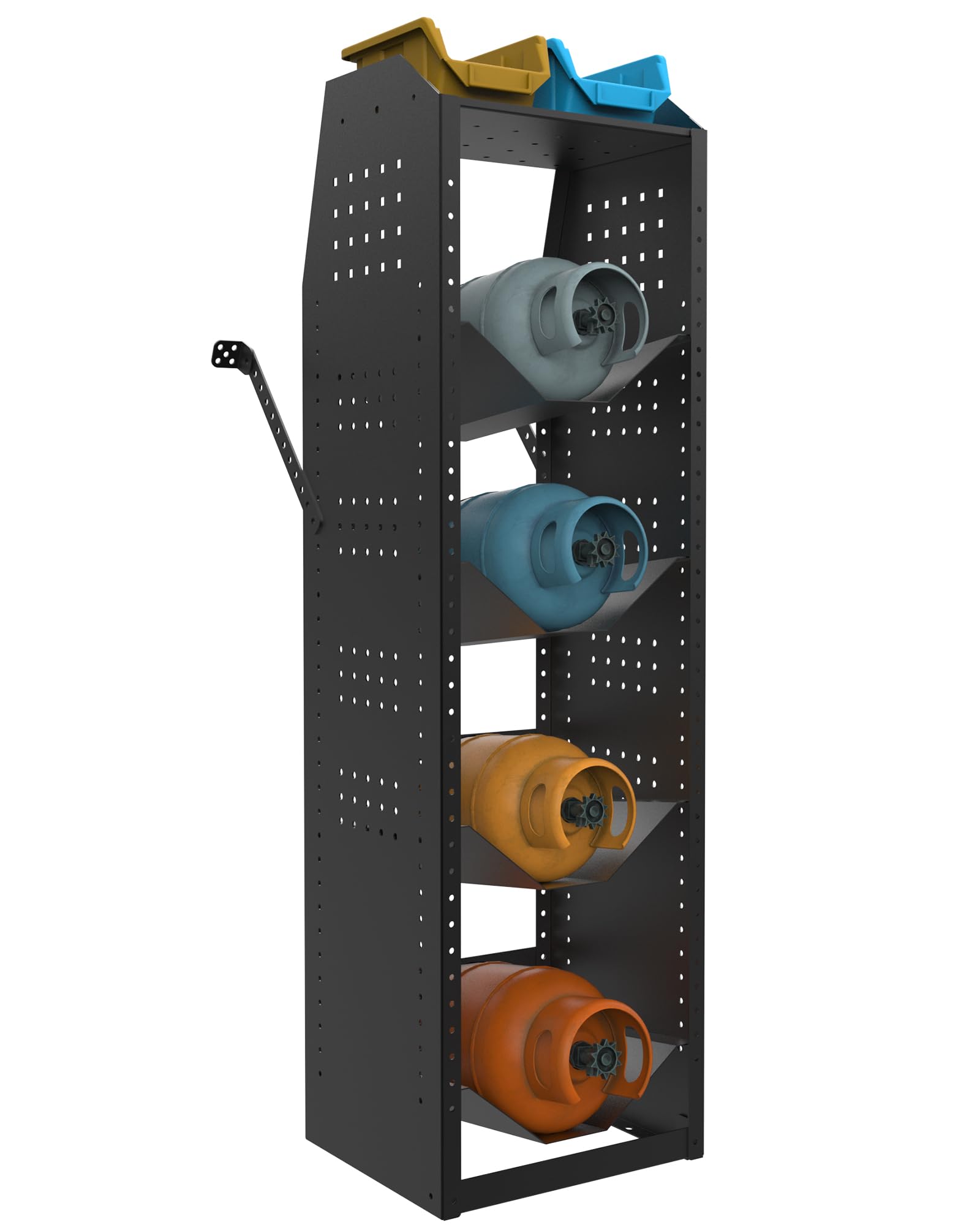 MELIPRON Van Refrigerant Tank Rack Steel Freon Tank Holder for Nitrogen ...