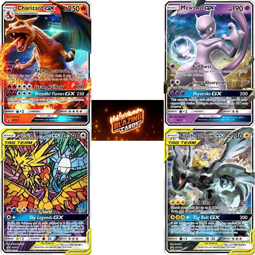 Buy 4 Pokemon Cards GX - Real Pokemon Cards - Best Pokemon Packs On The ...