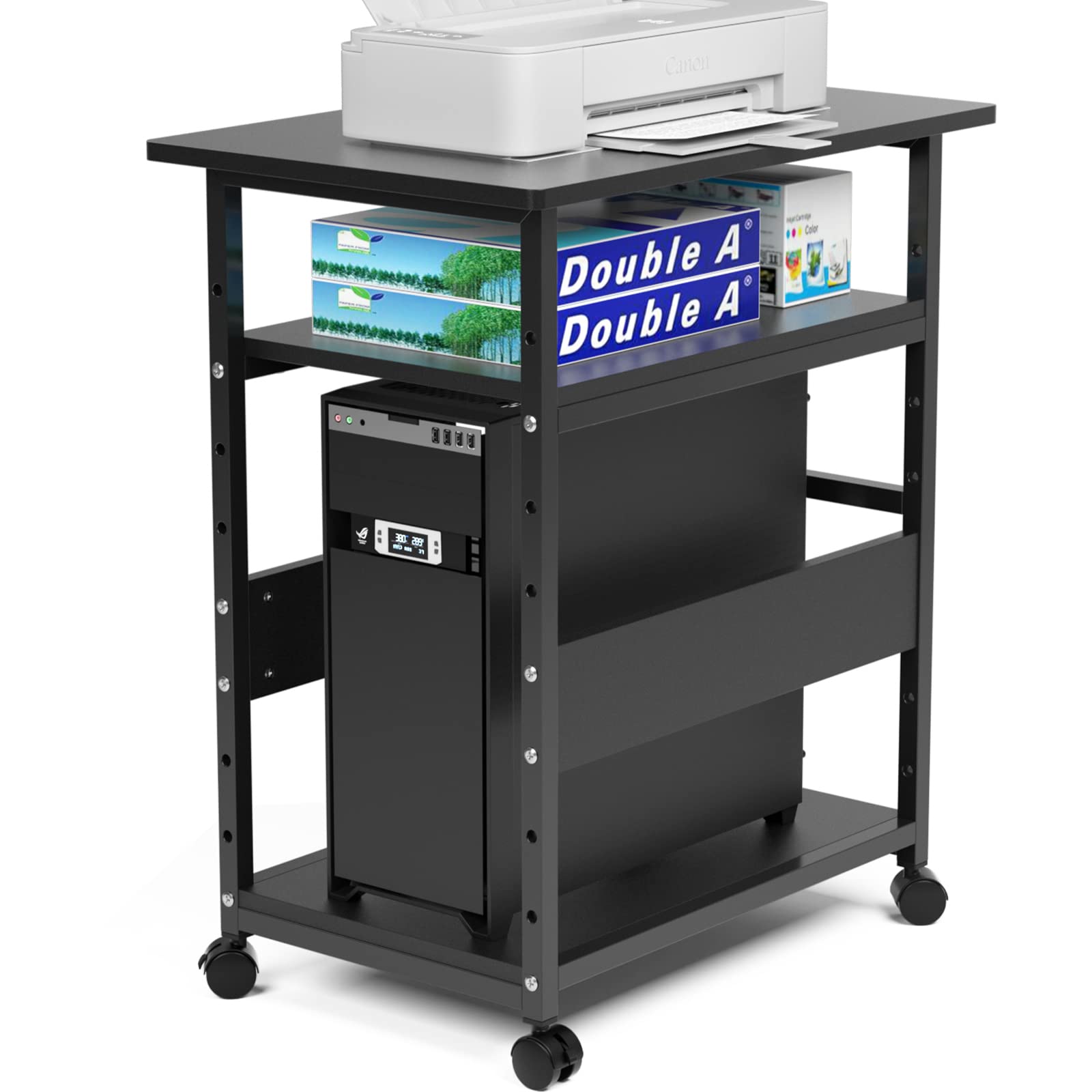 Mua PC Wagon, CPU Wagon, with Casters, 3 Tiers, Under Desk, Storage ...