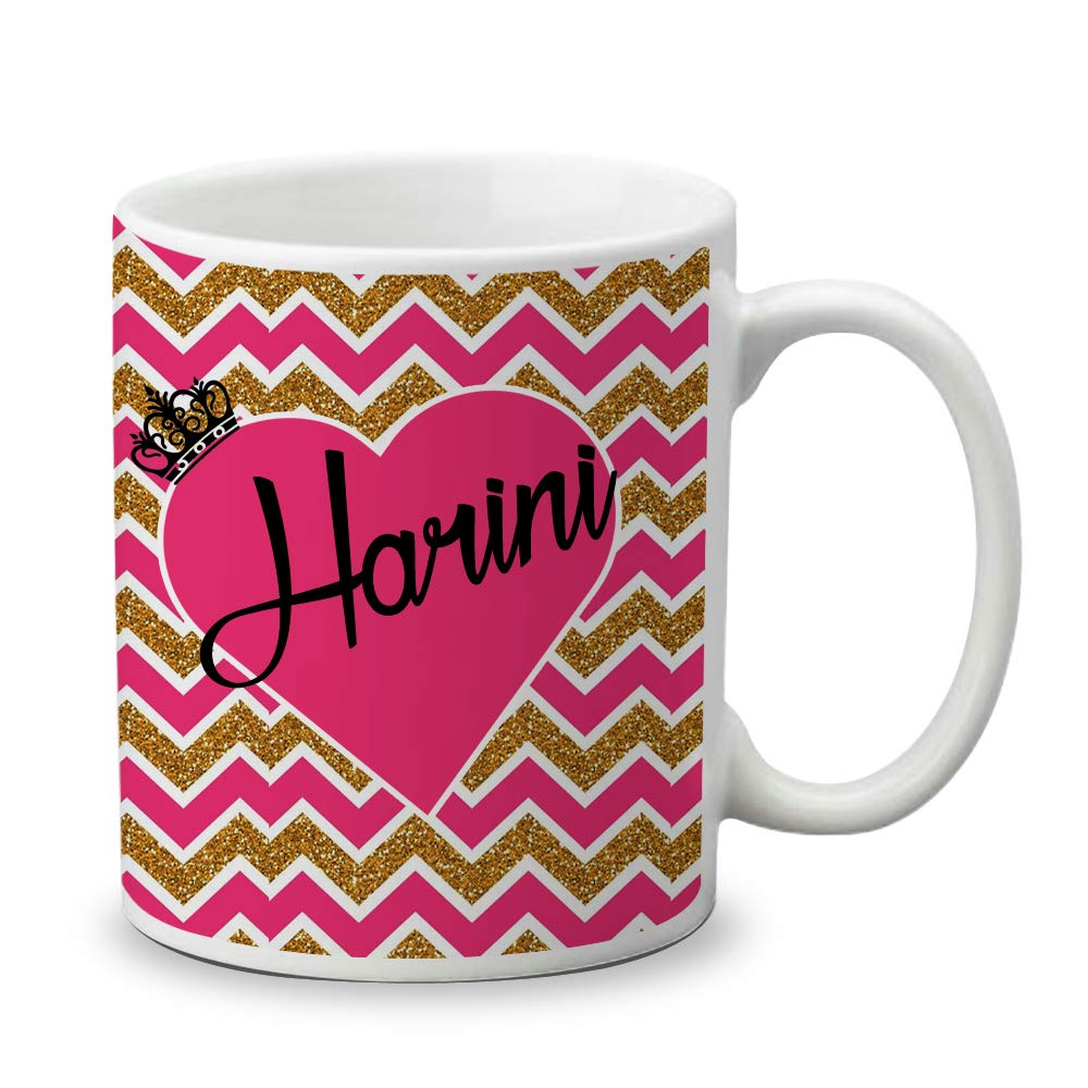 Buy My Gifts Zone Harini Name Beautiful Pink and Yellow Glitter Unique ...