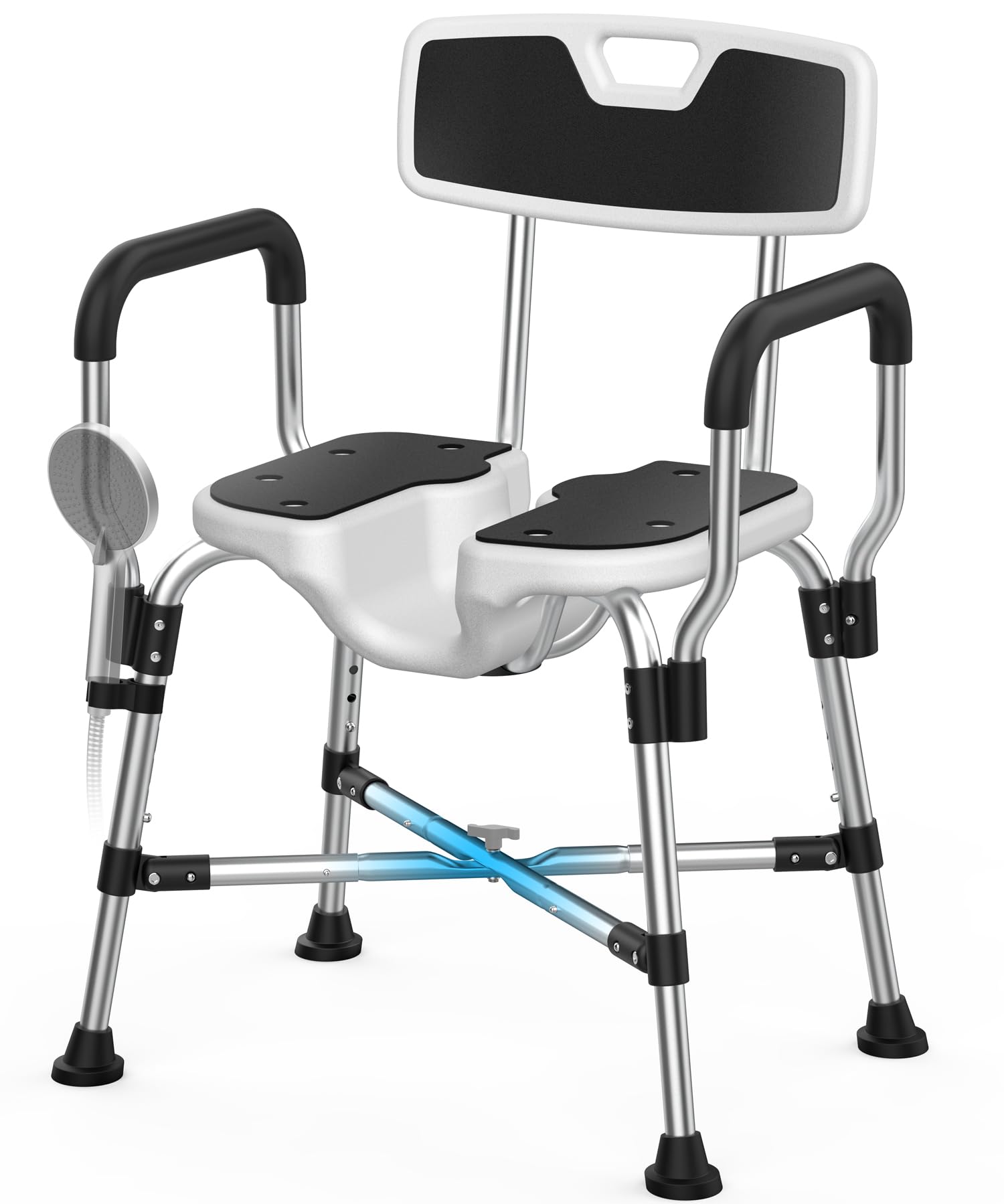 Lemagalu Heavy Duty Shower Chair for Inside Shower, U-Shape Shower ...
