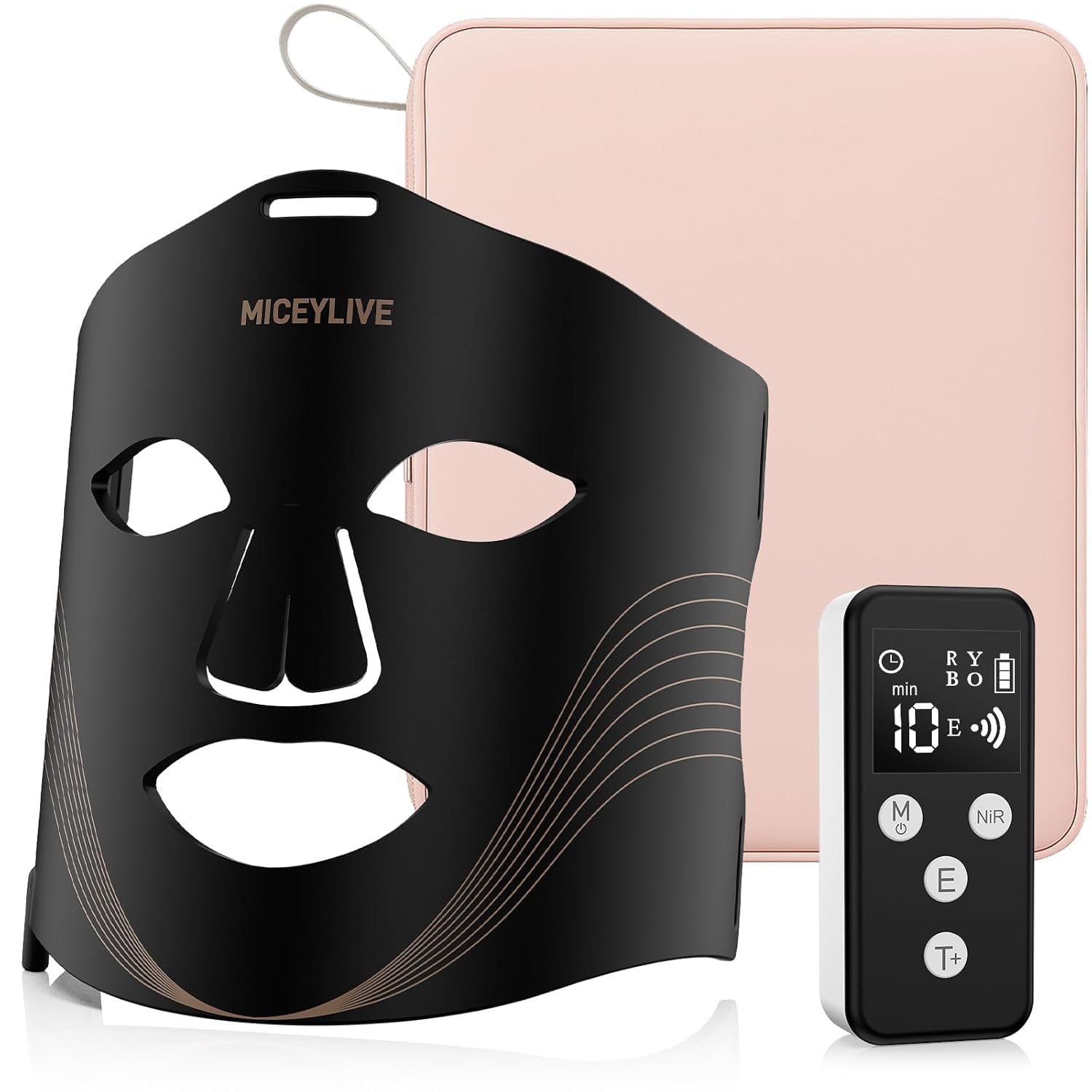 MICEYLIVE Red Light Therapy for Face, LED Face Mask with 4 Modes, 850nm ...