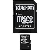 Amazon.com: Kingston 16 GB Class 4 MicroSDHC Flash Card with SD Adapter ...