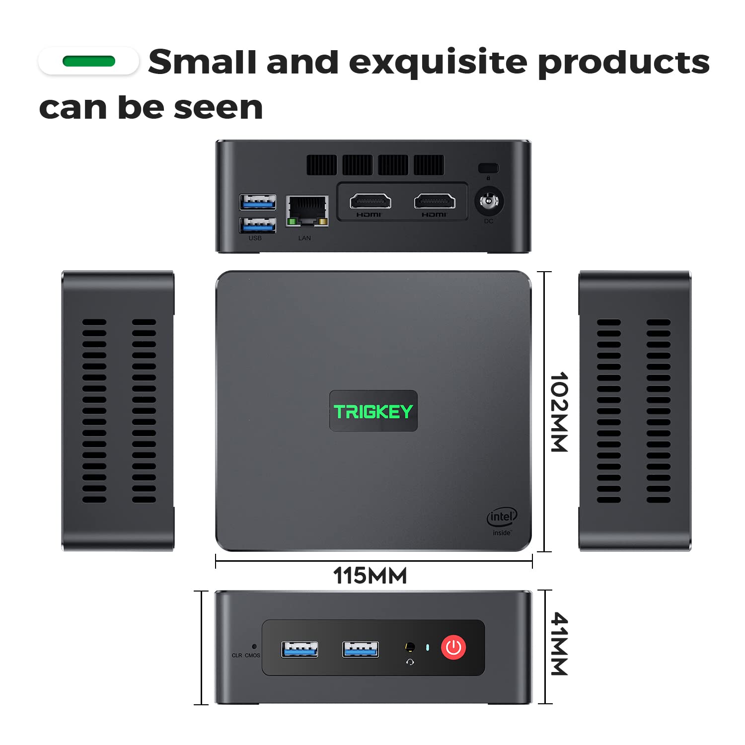 Mua TRIGKEY Mini PC W11 Pro Intel 11th Generation Processors N5095 8G ...