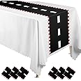 Amazon.com: Preboun 6 Pcs Plastic Checkered Table Runner 14 x 108 Inch ...