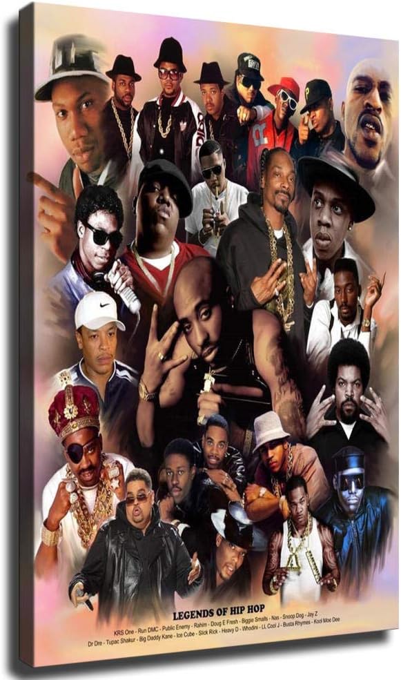 Amazon.com: heshunxing Hip hop Old School Rap Legends (Rapper Collage ...