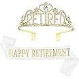 Amazon.com: JETKONG Retirement Party Decorations Retired Tiara/Crown ...