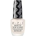Amazon.com: OPI Matte Top Coat, Matte Finish Nail Polish Top Coat, 0.5 ...