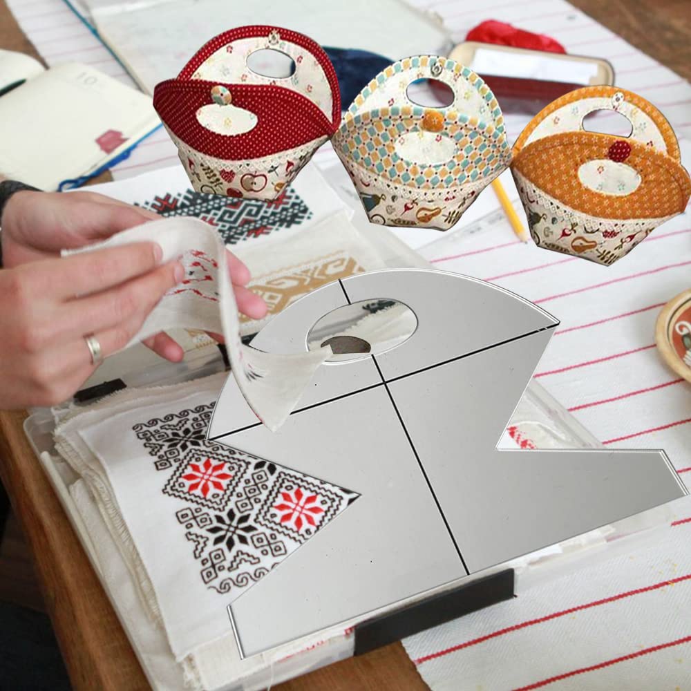 Acrylic Cookie Basket Bag Templates, Multifunctional Quilting Sewing ...