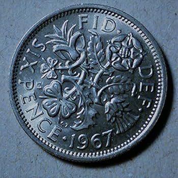 Amazon.com: Coins for collectors - Circulated British 1962 Sixpence ...