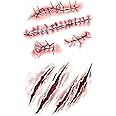 Amazon.com : KIPETTO 20Pcs Halloween Temporary Tattoo Stickers Horror ...