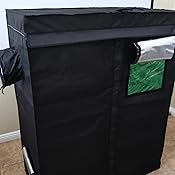 Amazon.com : 32"x32"x63" Mylar Hydroponic Grow Tent with Obeservation ...