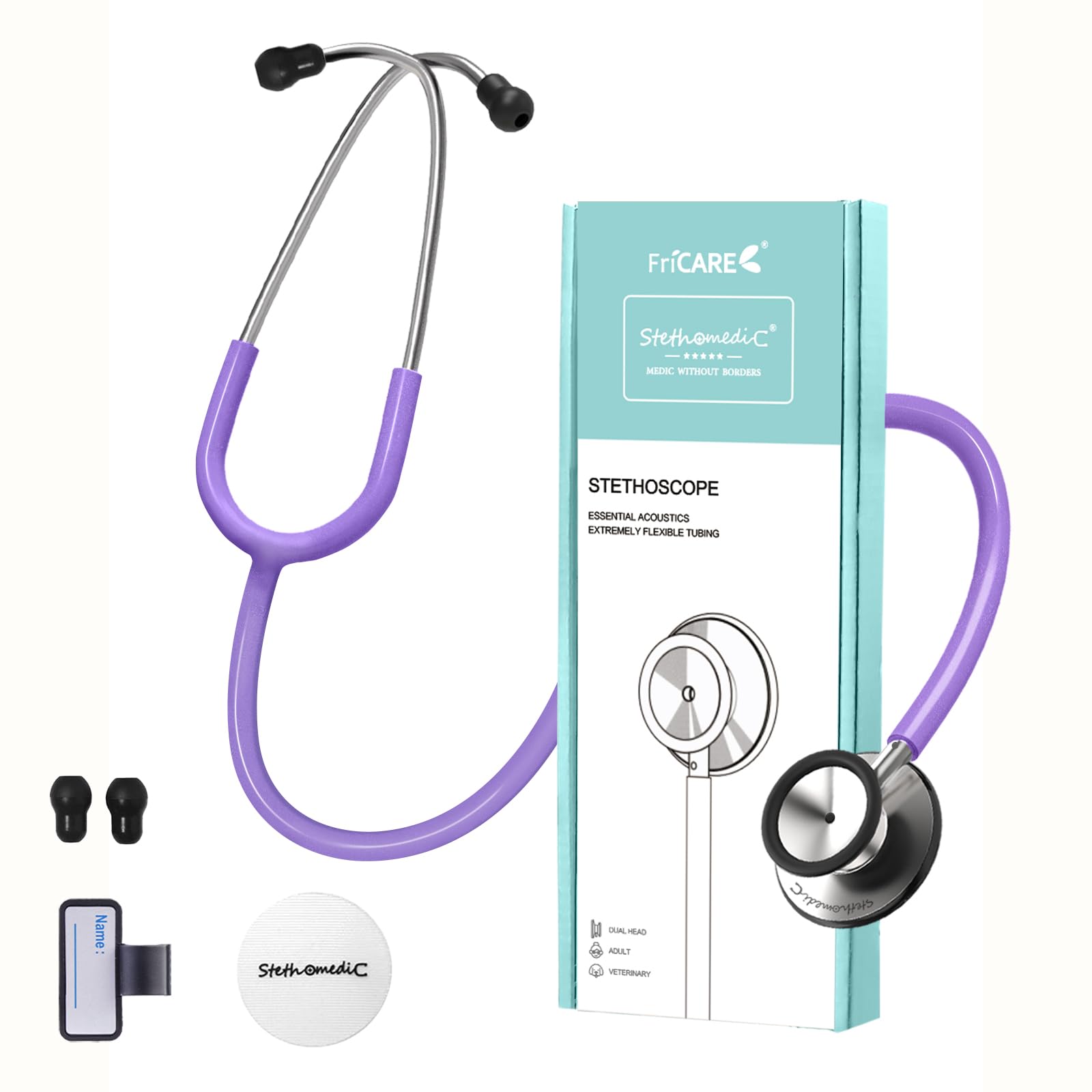 FriCARE Dual Head Stethoscope - Stethoscopes for Nurses, Medical ...