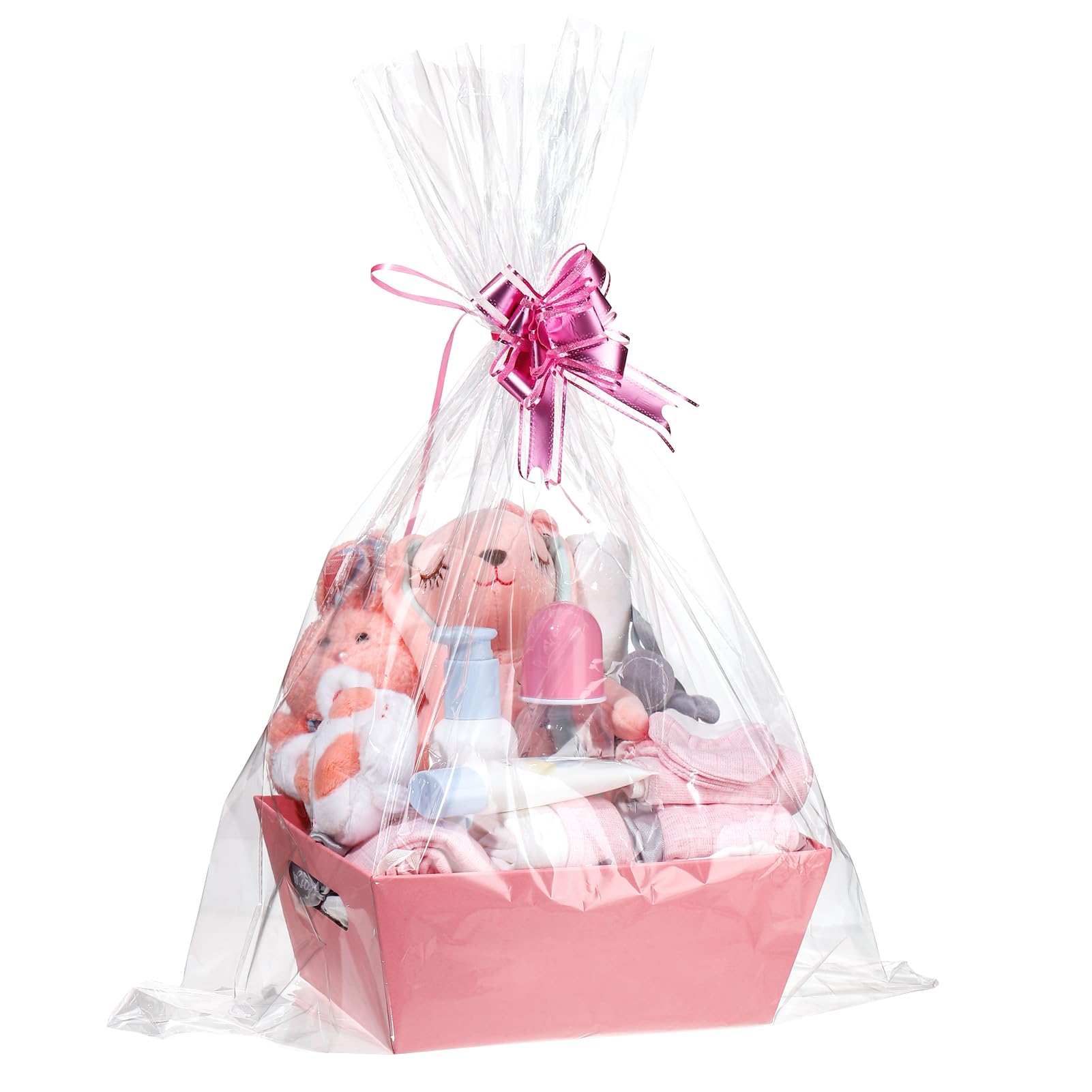 6set Baskets For Gifts Empty Sturdy Kraft Gift Basket Kit With