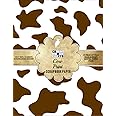 Cow Print Scrapbook Paper: Animal Print Design Brown Cow Spots Single ...