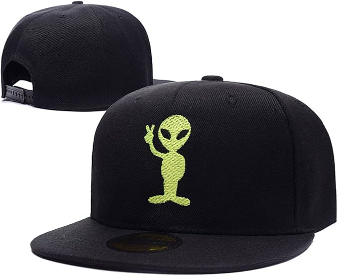Amazon.com: Alien Peace UFO Gravity Logo Adjustable Snapback Embroidery ...